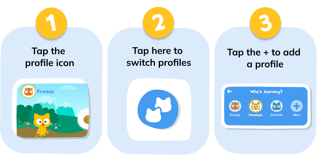 Switching learner profiles – Help Centre | Studycat